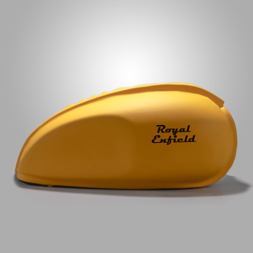 Custom Royal Enfield Tank: Interceptor Regular Kit Yellow